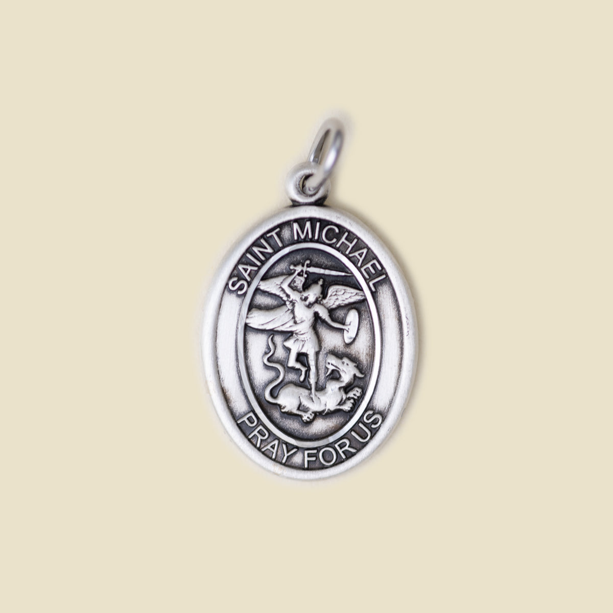 St. Michael the Archangel Sterling Silver Medal – scapulars.com®