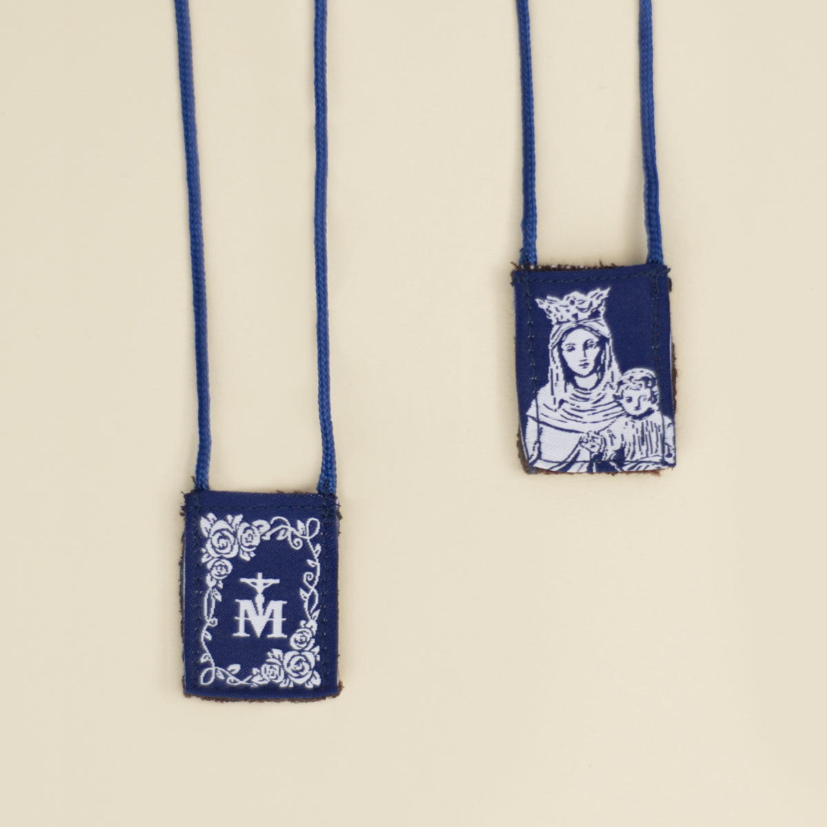 OLMC White Rose | Our Lady of Mt. Carmel Premium Brown Scapular ...