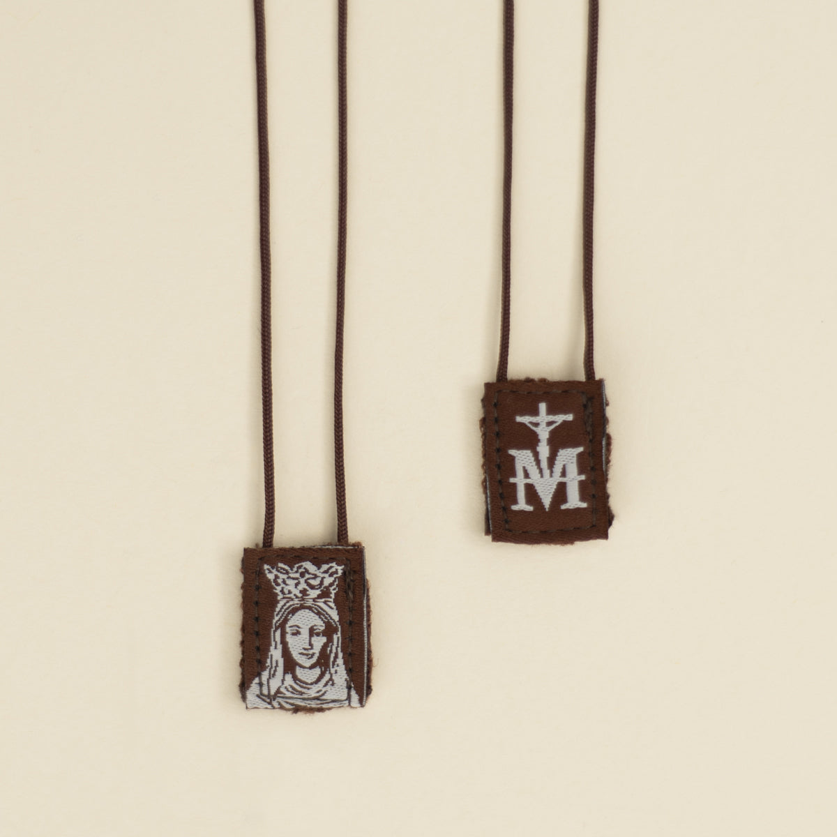 Premium Brown Scapular, Our Lady of Mt. Carmel (Mini) – scapulars.com®