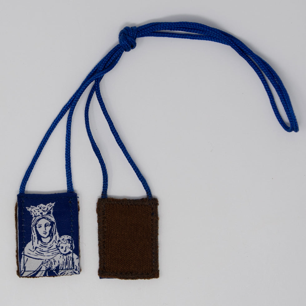 OLMC White Rose | Our Lady of Mt. Carmel Premium Brown Scapular ...
