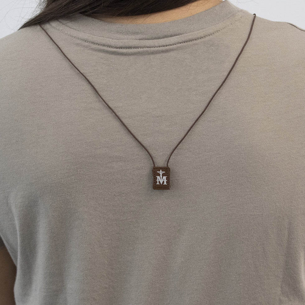 Premium Brown Scapular, Our Lady of Mt. Carmel (Mini) – scapulars.com®